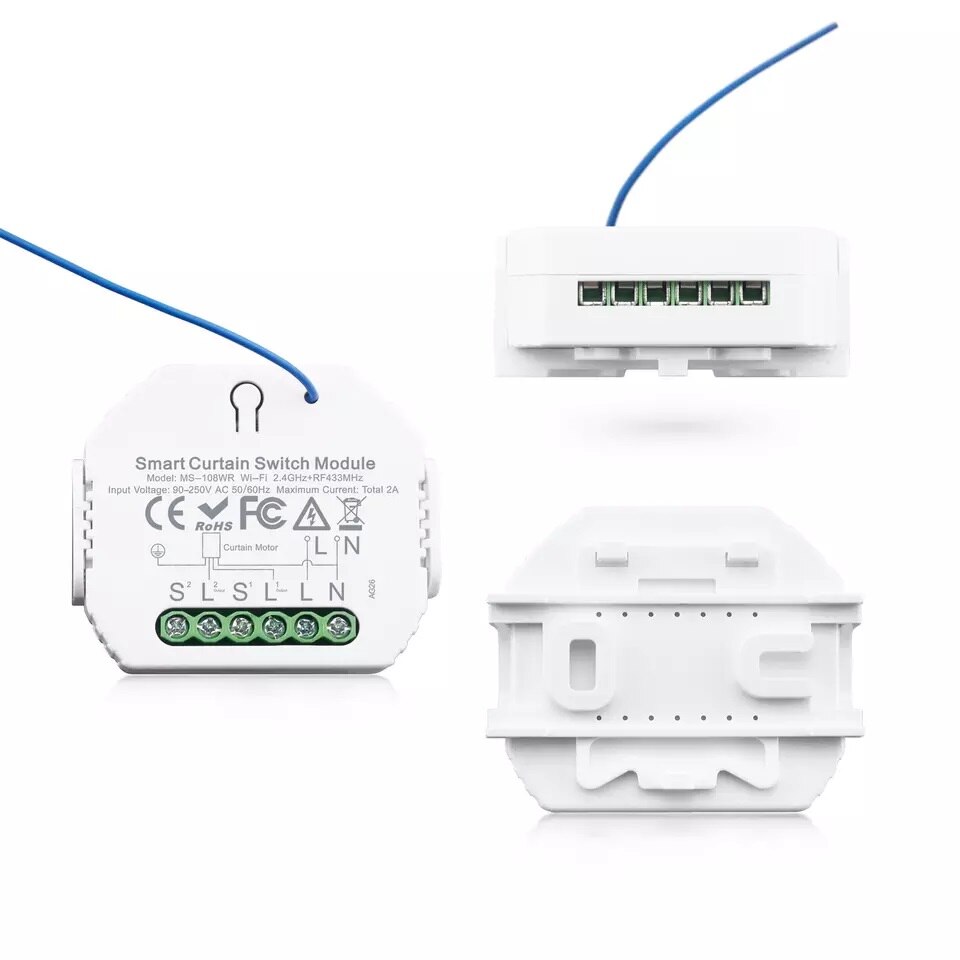 Mini Controller pentru rulouri si perdele + Telecomanda, Tuya Smart ...
