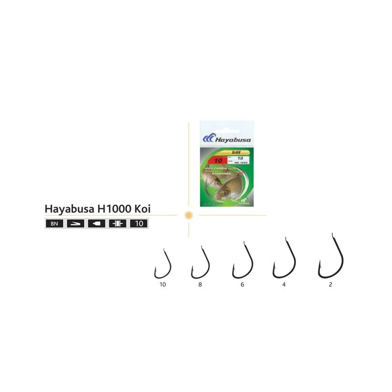 Hayabusa HB1000 KOI horgászhorog készlet, 10 db, 4 - eMAG.hu
