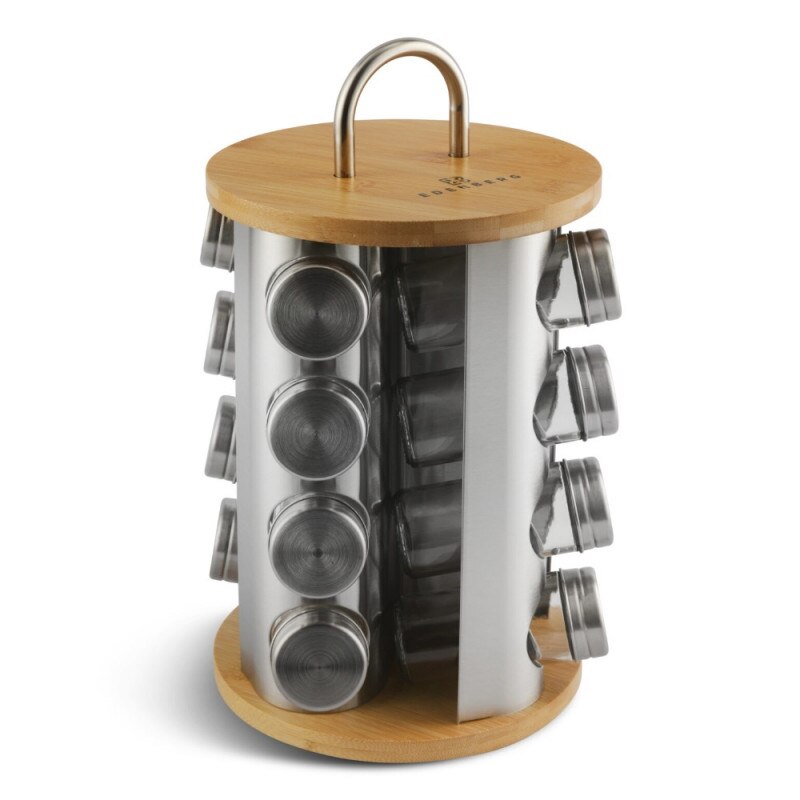 Set borcane pentru condimente pe suport Edenberg EB-4028, 16 buc, 4 ...