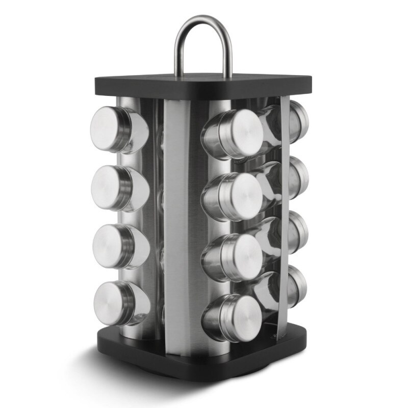 Set borcane pentru condimente pe suport Edenberg EB-4029, 16 buc, 4 ...