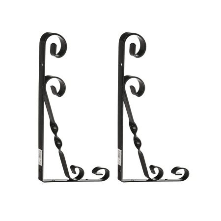 Set 2 suporti, console din fier forjat 28 x 15 cm pentru polita ...