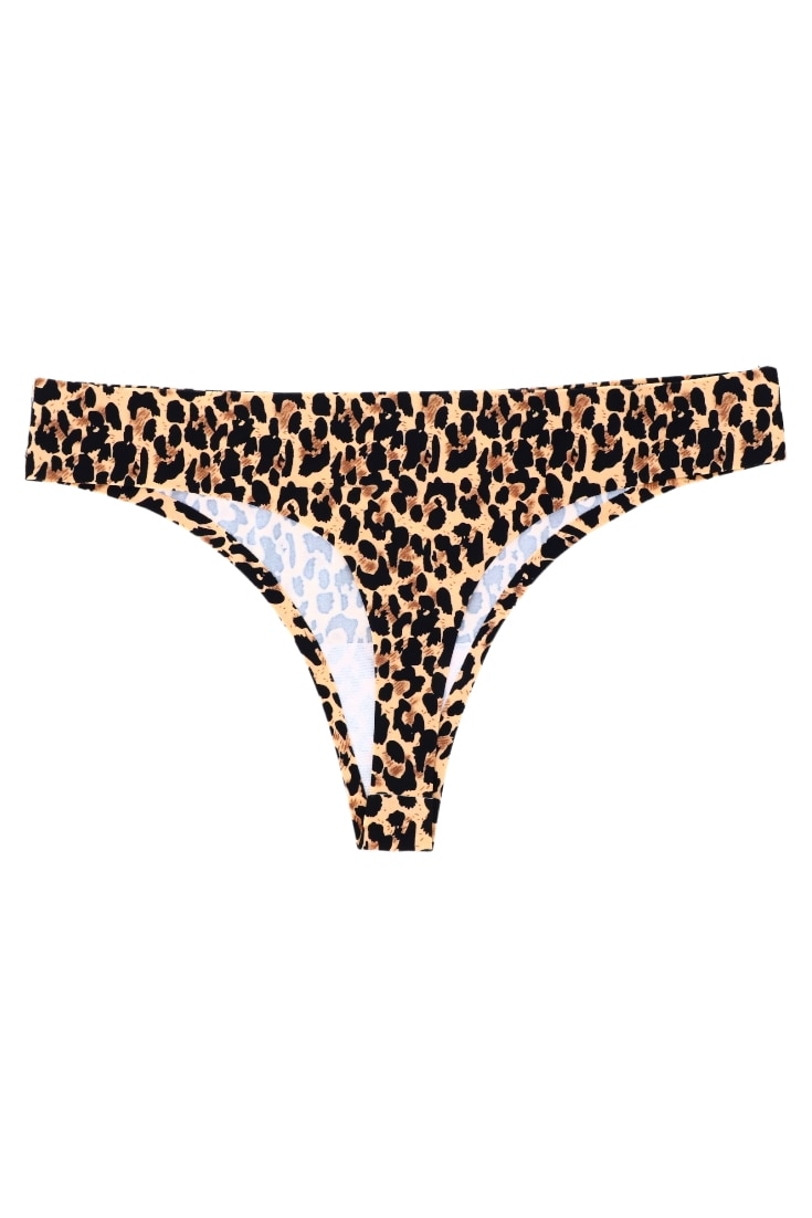 Chiloti tanga, animal print, NO811, L-XL, Multicolor - eMAG.ro