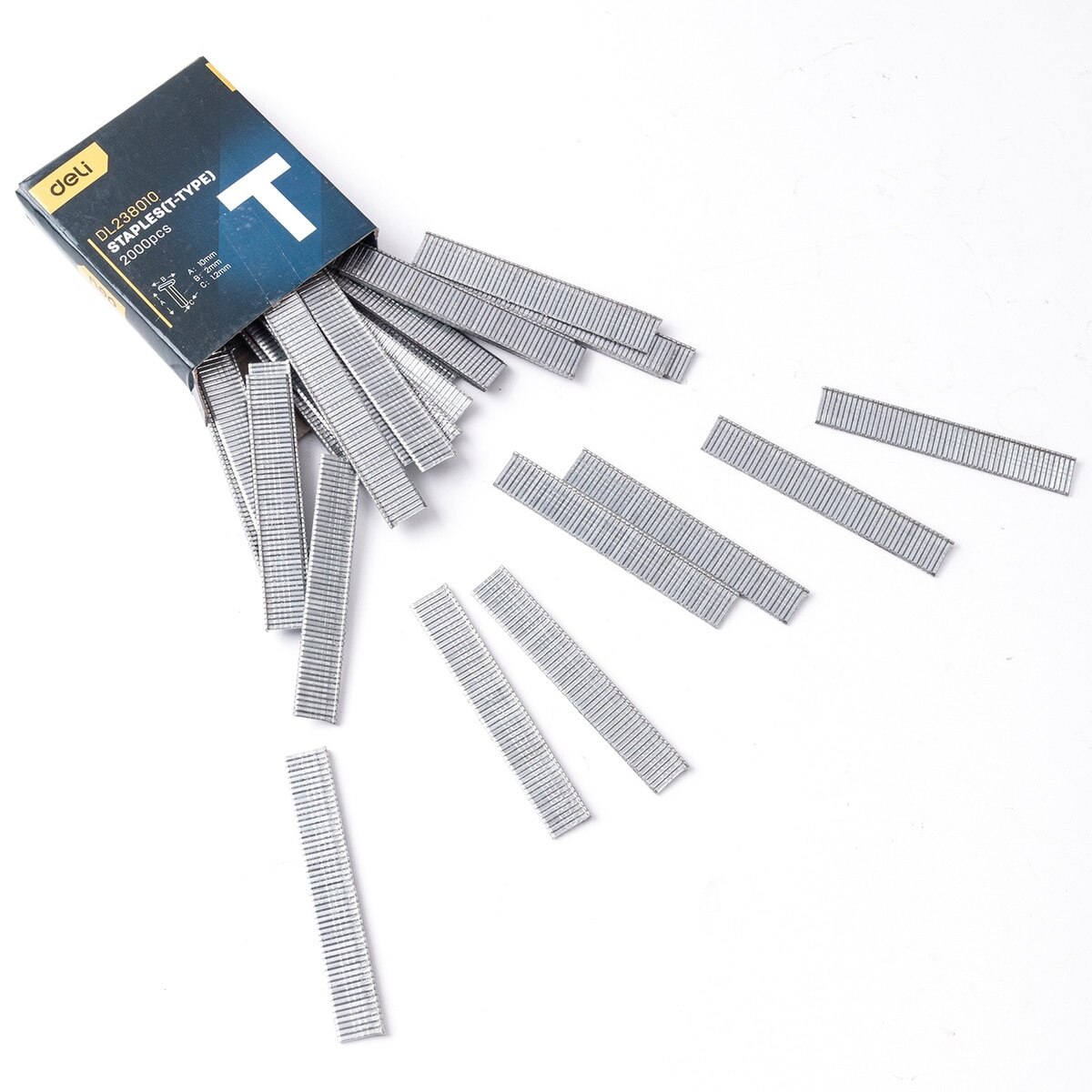 Capse tip T Deli Tools EDL238010, 2000 buc - eMAG.ro