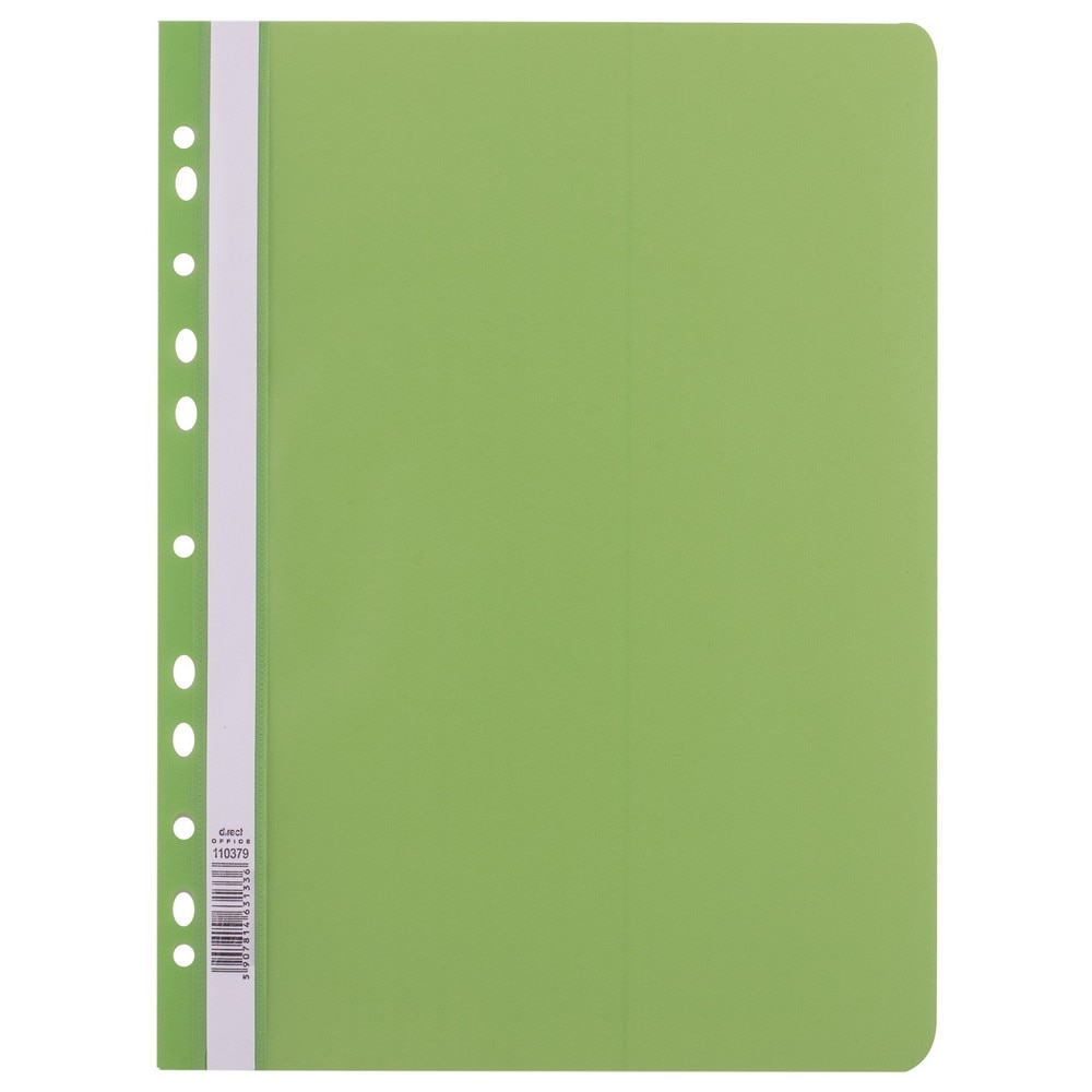 Set 25 dosare, D.RECT, A4, Cleme metalice, Plastic, Verde - eMAG.ro