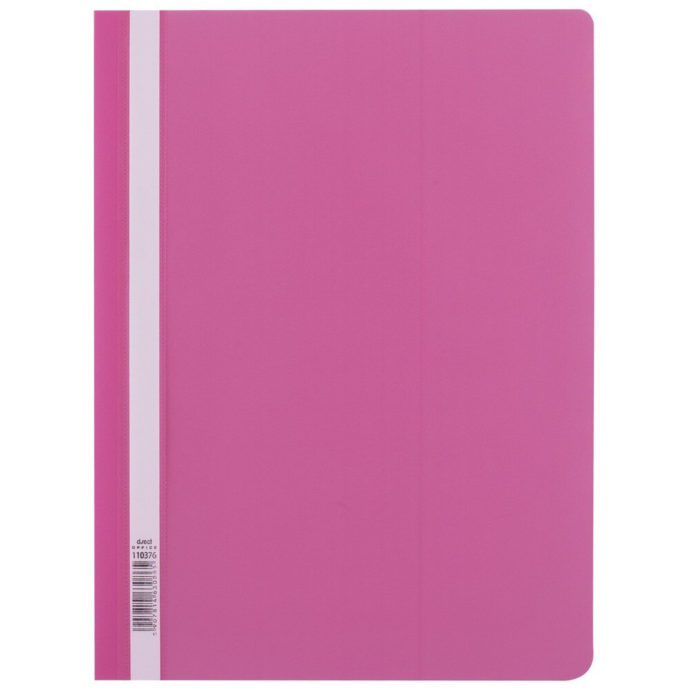 Set 25 dosare, D.RECT, A4, Cleme metalice, Plastic, Roz - eMAG.ro
