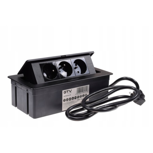 Скрит контакт, алуминий/пластмаса, 240 x 120 x 110 mm, черен - eMAG.bg