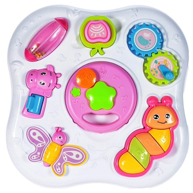 Masuta interactiva bebelusi Baby Learning Table SOLTOY® Pink pentru ...