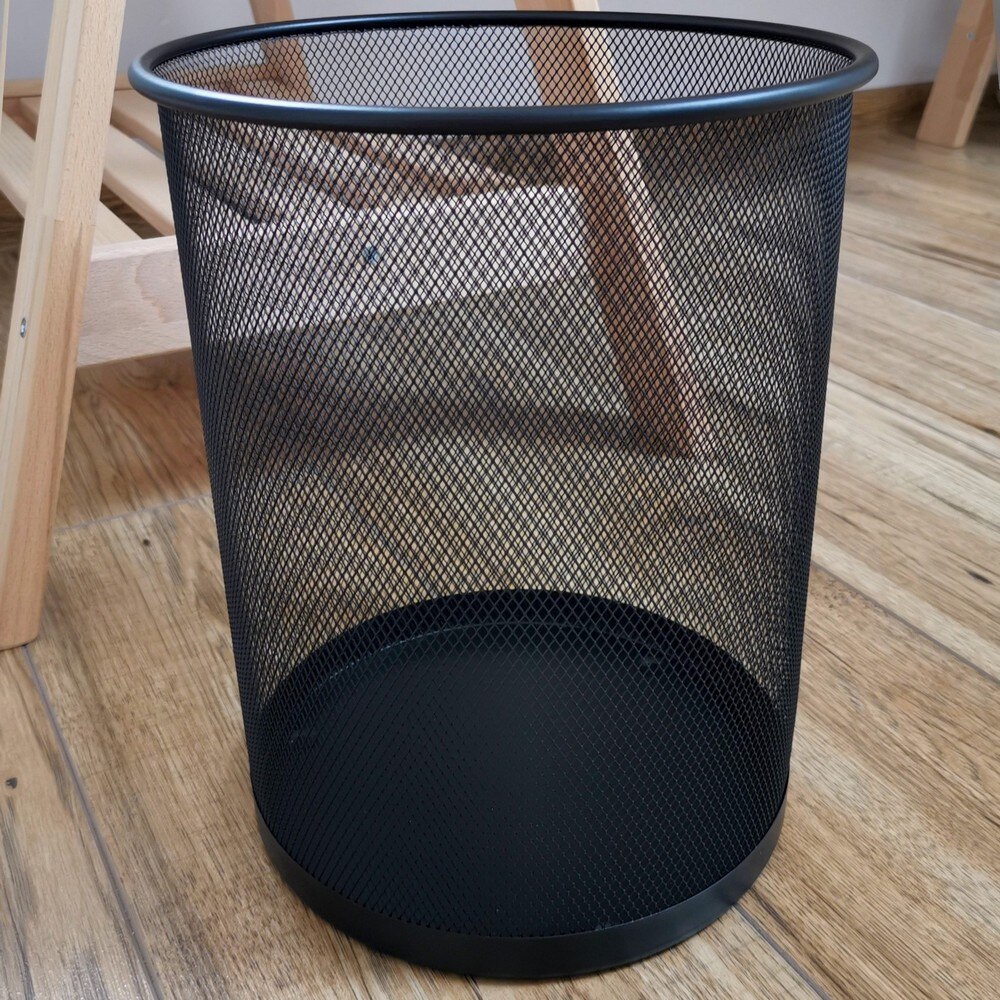 Cos metalic, D.Rect, 19l, 295x235x335 mm, Negru - eMAG.ro