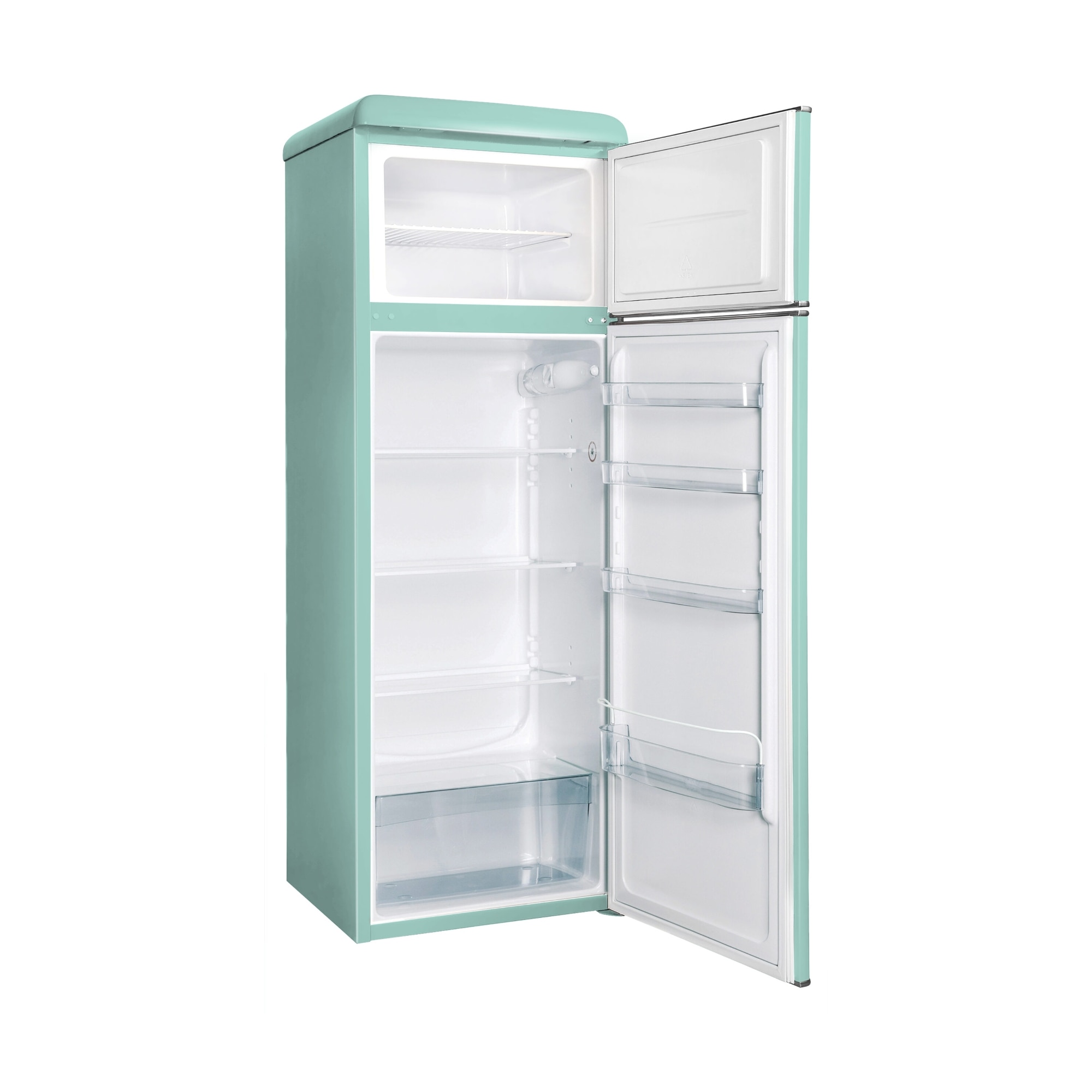 Frigider cu doua usi, Retro, Snaige FR26SM-PRDL0E, 241 l, Clasa E, H ...