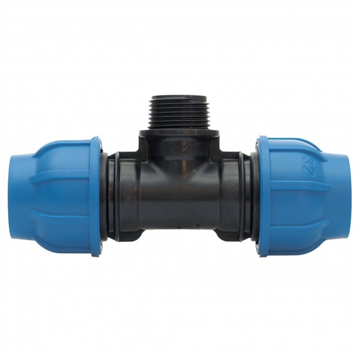 Teu filet exterior compresiune 32x32x32 mm PEHD PN16 - eMAG.ro