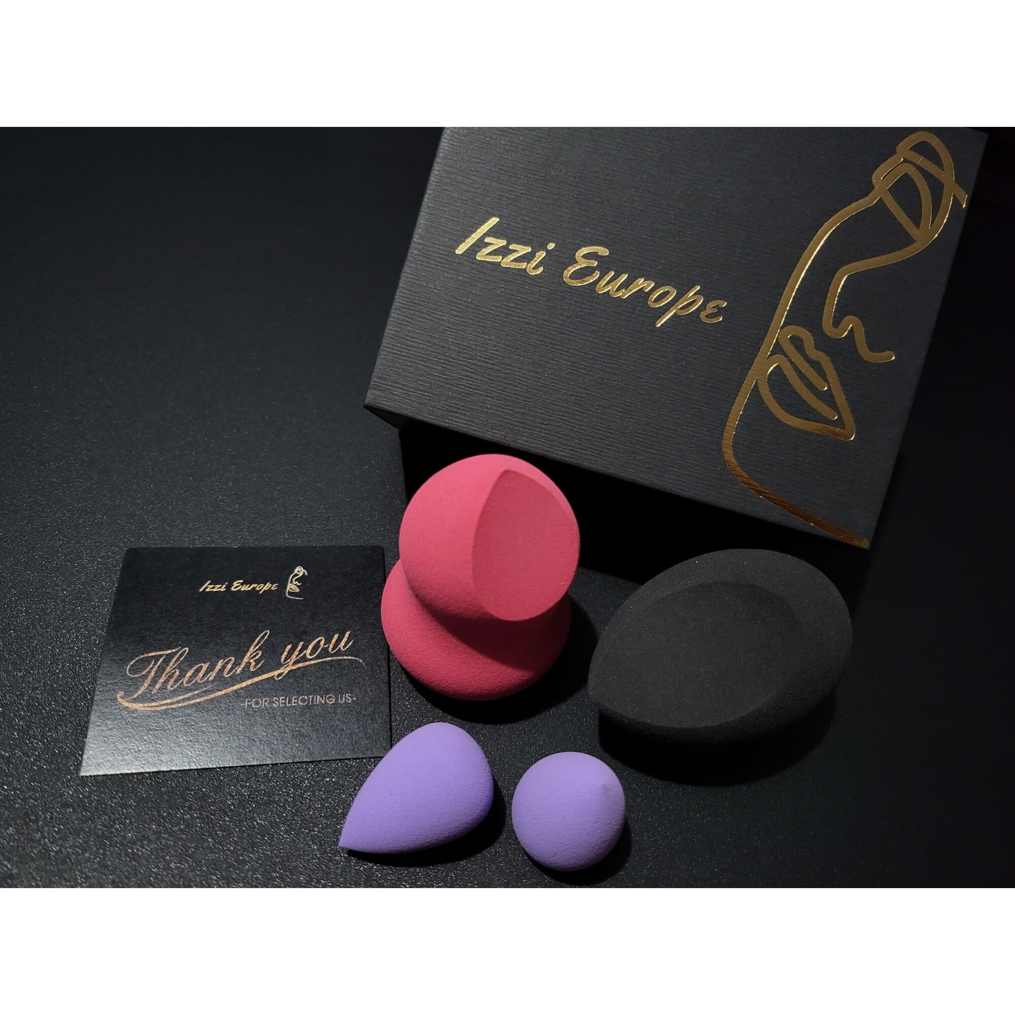 Set buretei machiaj mari cu mici, Izzi Europe, Premium, 5 bucati - eMAG.ro