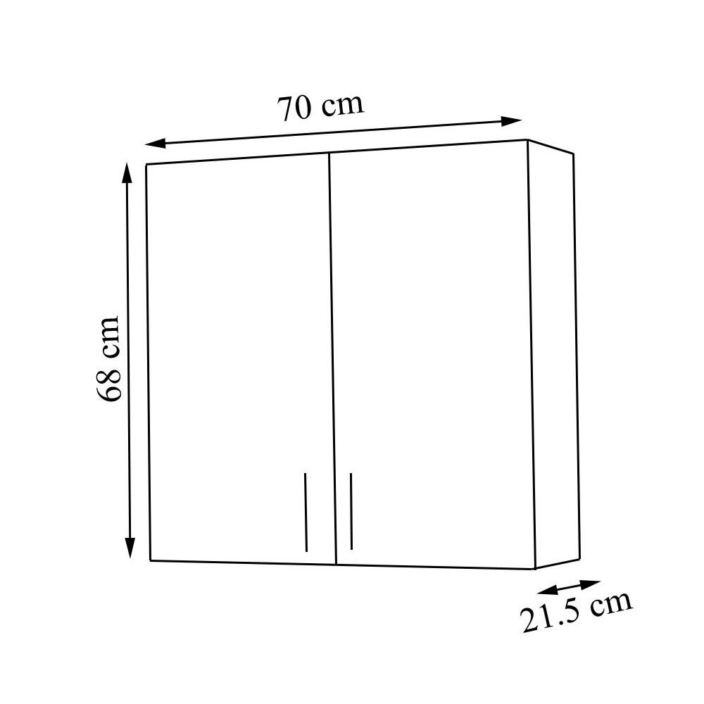Dulap baie Vera 70 x 21.5 x 68 cm - eMAG.ro