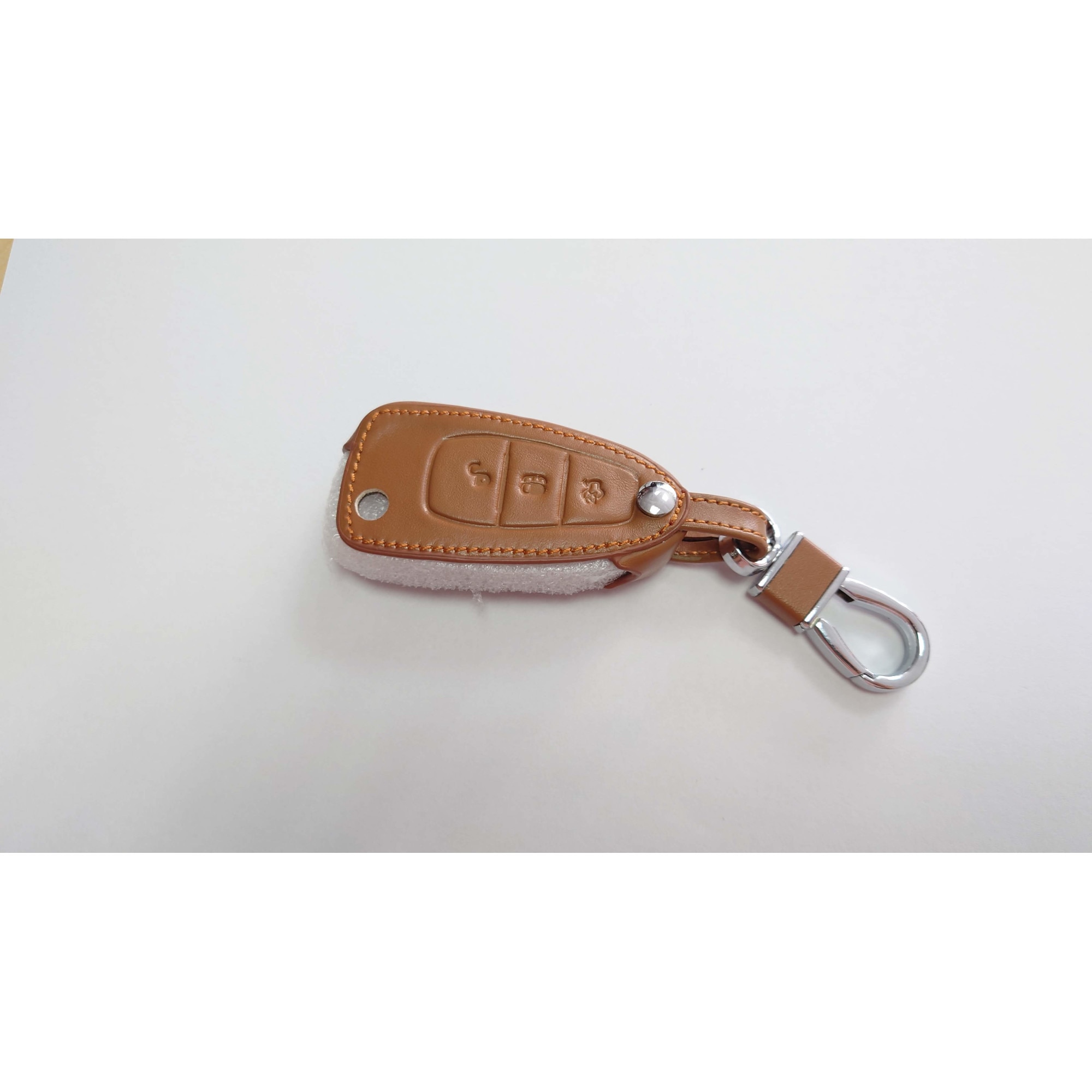 Husa din piele maro pentru cheie Ford Fiesta Focus 3 4 Mondeo Ecosport ...