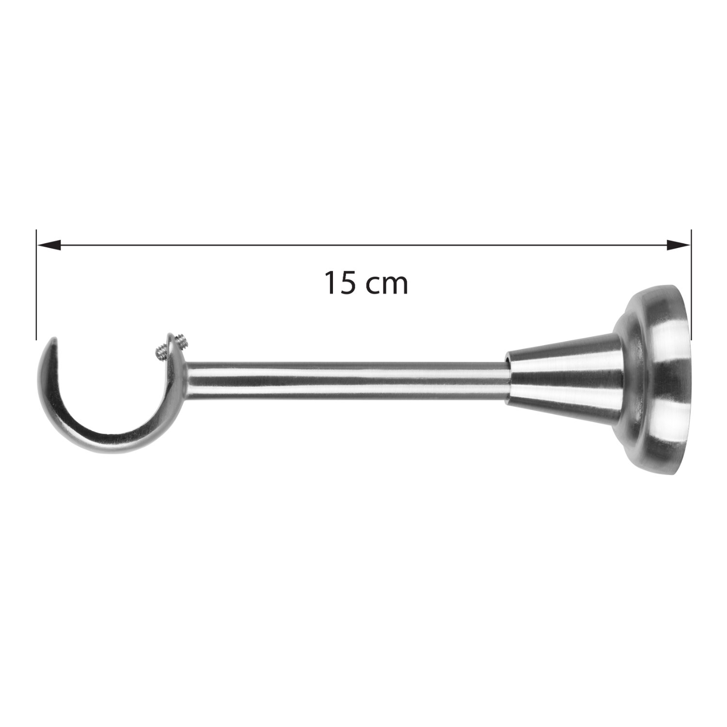 Sina pentru perdea, Rena, Metal, 25 mm, 240 cm, Argintiu - eMAG.ro