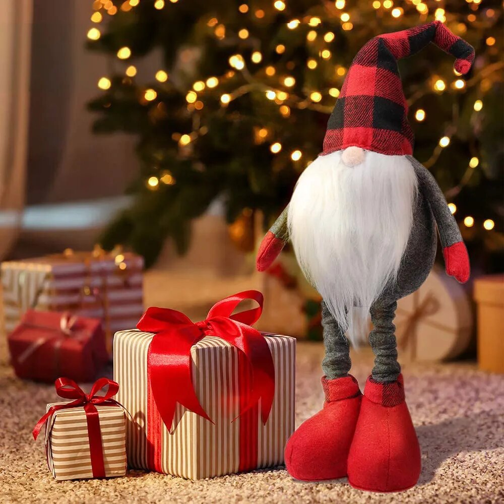 Tutumi karácsonyi manó YX050, 60cm állítható, szürke, piros, fehér ...