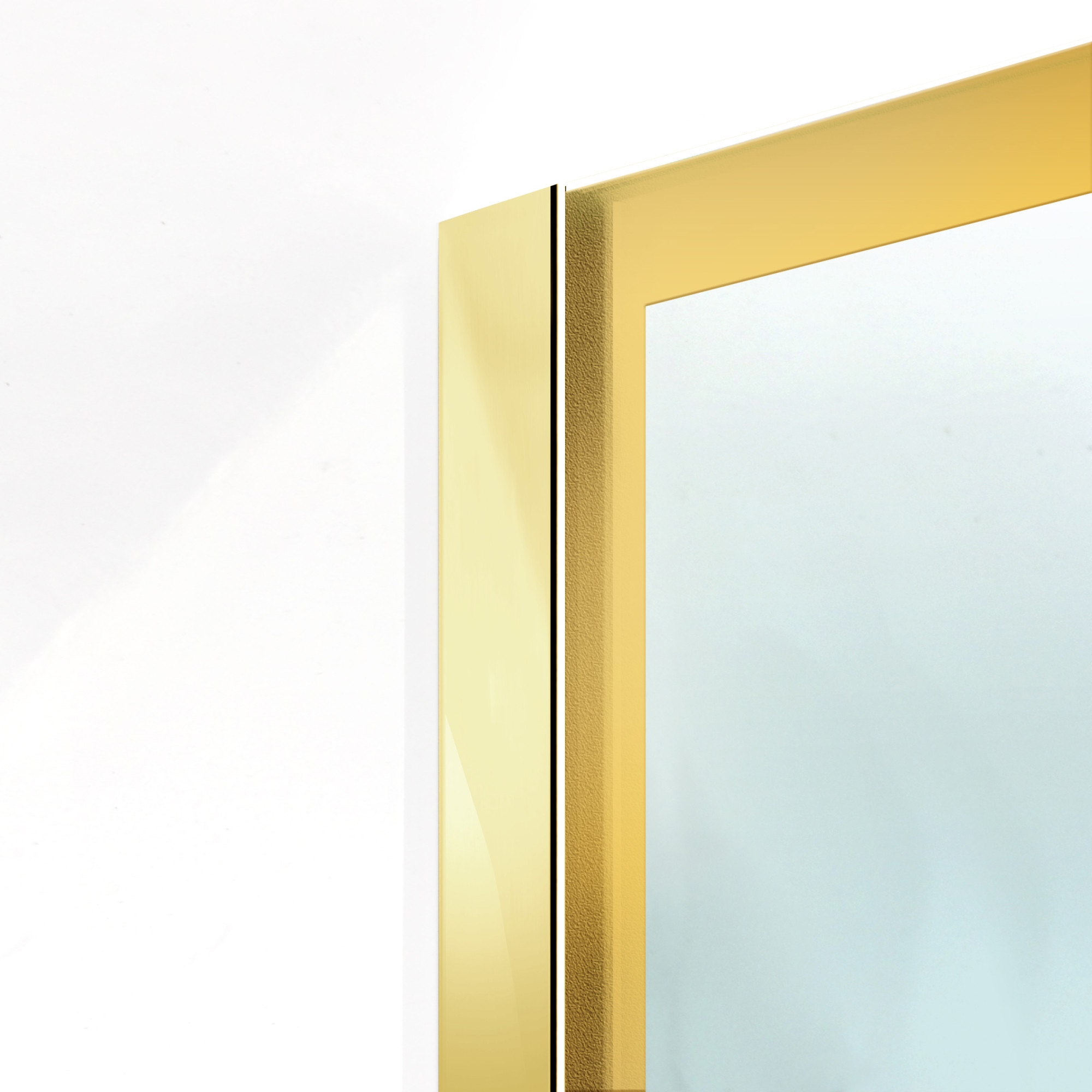 Paravan dus walk-in Aqua Class ® Gold, model Fence auriu, sticla clara ...