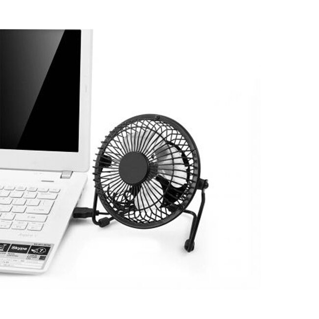 Ventilator USB, 15x11x14 cm, Negru - eMAG.ro