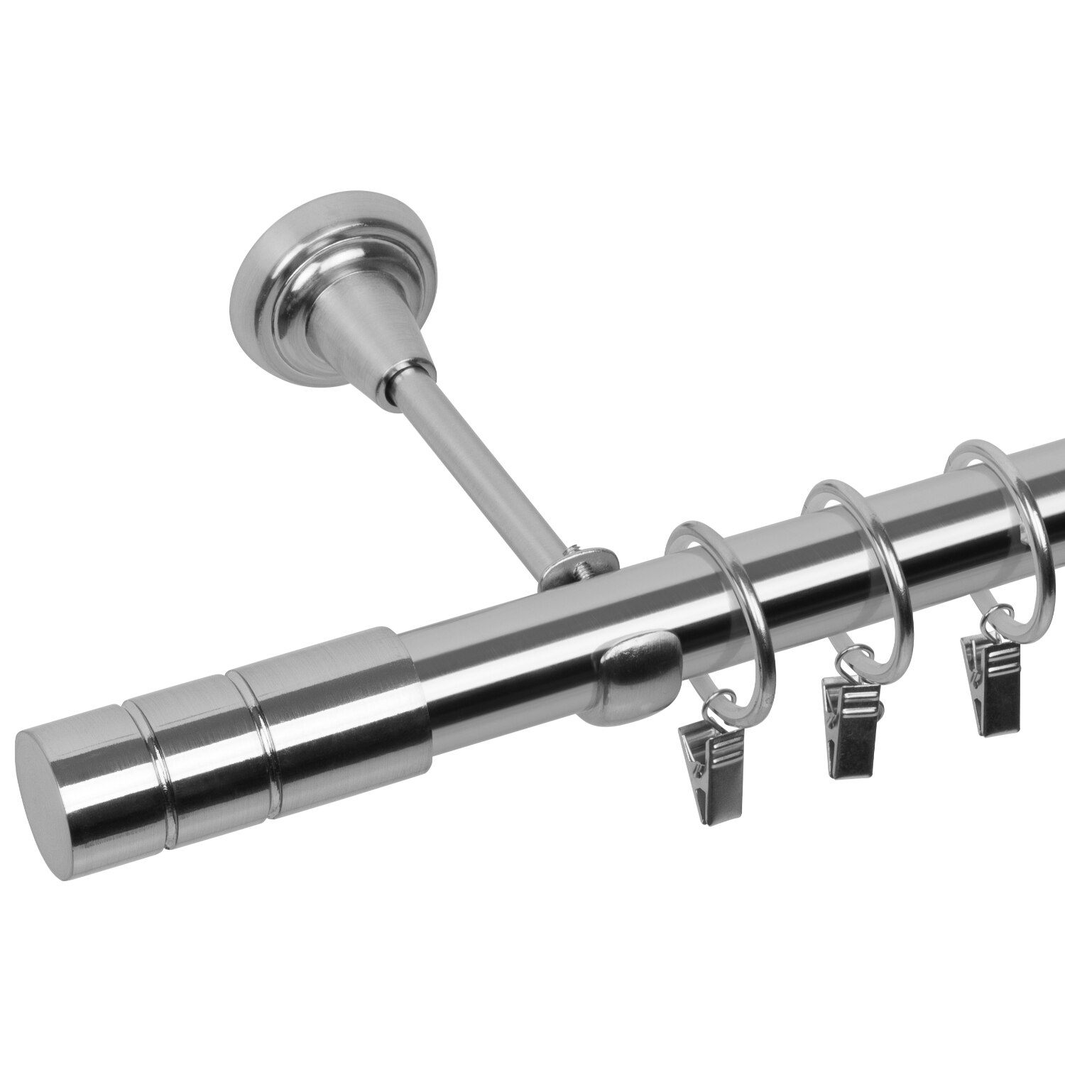 Sina pentru perdea cu capat cilindric, Rena, Metal, 25 mm/ 280 cm ...