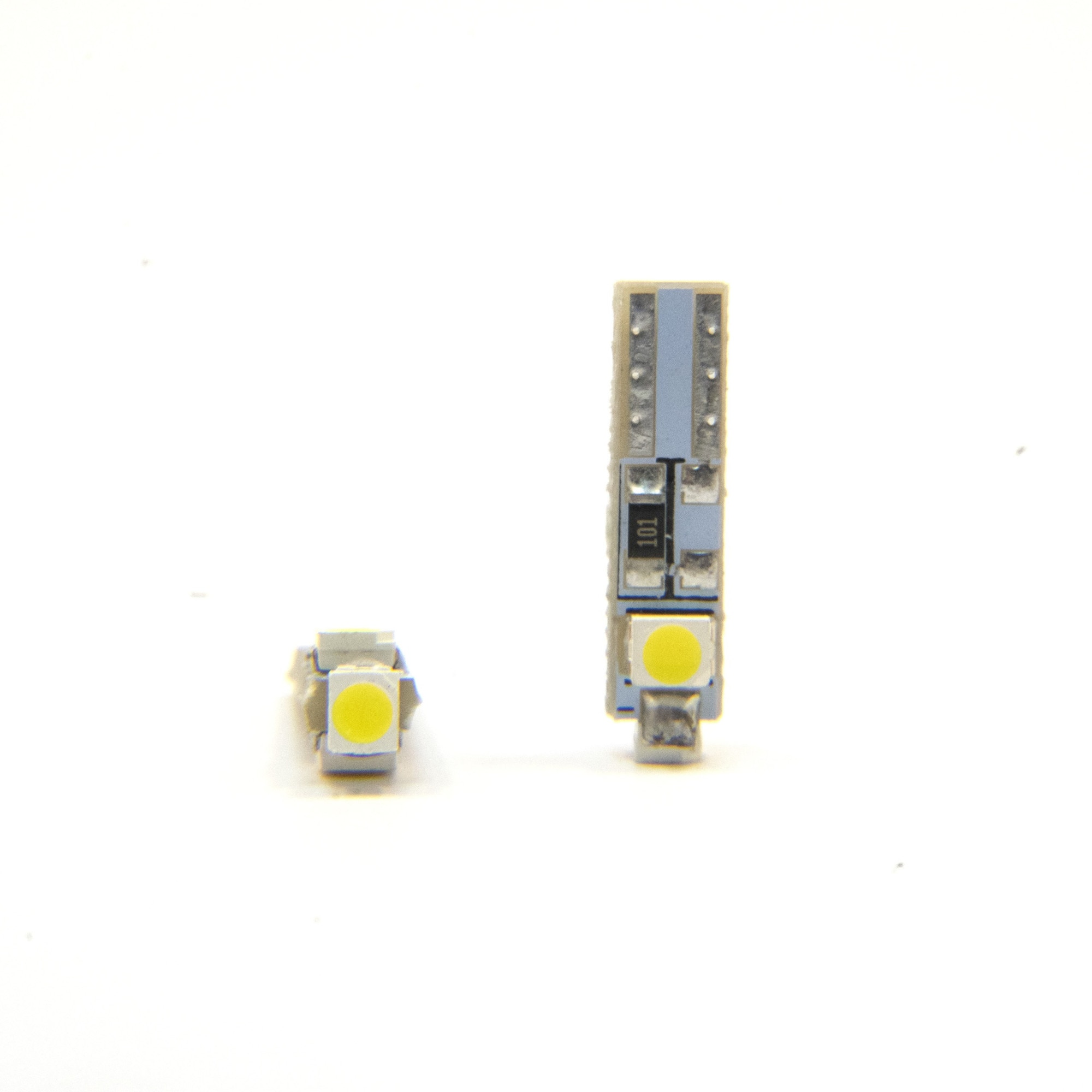 Set 2 becuri auto LED, EinParts Automotive, T5, 3 leduri, SMD, 6000K ...