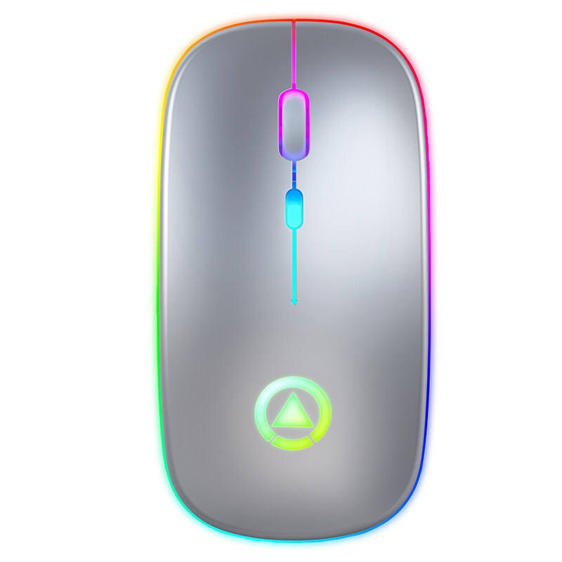 Mouse wireless, USB, 1600Dpi, RGB, Alb - eMAG.ro
