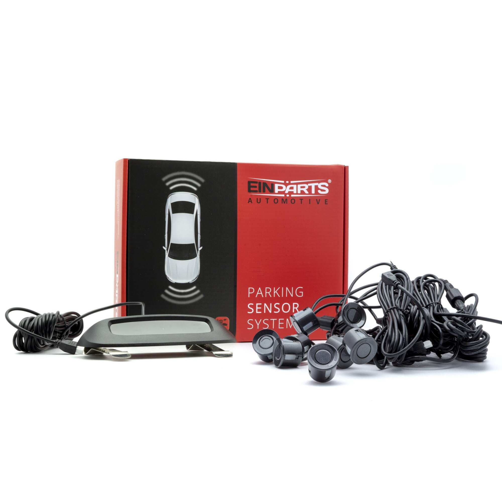 Set senzori de parcare, Einparts, LED, 8 Senzori, Gri - eMAG.ro