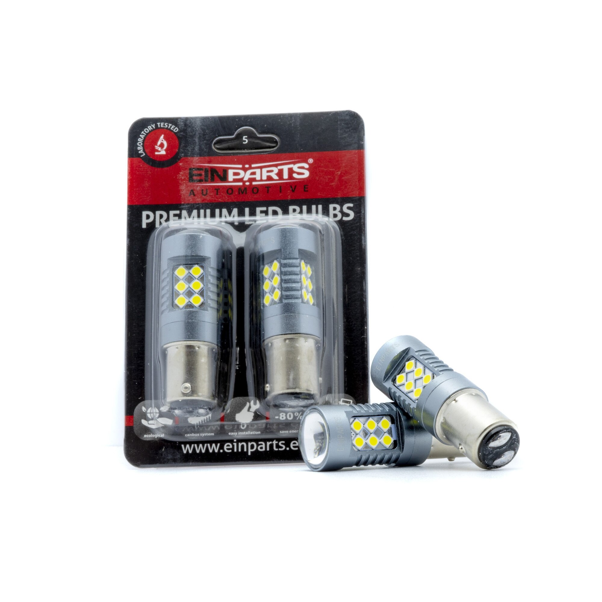 Set 2 becuri auto Einparts, LED, 5W, 6000K, Canbus, 16V, lumina alba ...