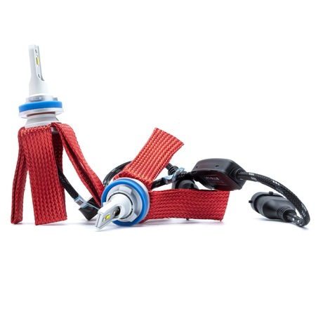 Set 2 becuri far, EinParts Automotive, LED, H11, Octopus, 6000K, CANbus ...