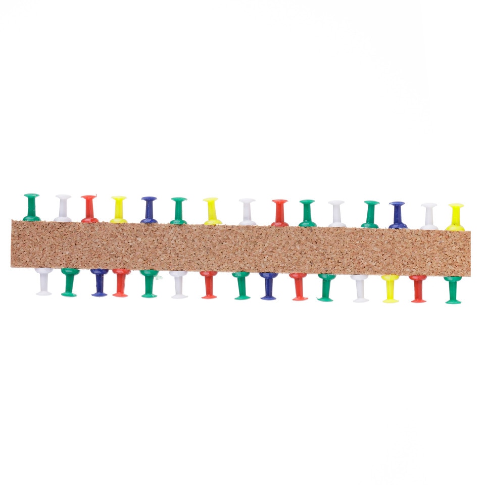 Avizier hexagoane din pluta cu autoadeziv, push pins, set 8buc - eMAG.ro