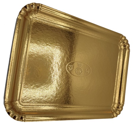 Set 25 Tavite carton gros, aurii, plastifiate, lux, 42x55 cm - eMAG.ro