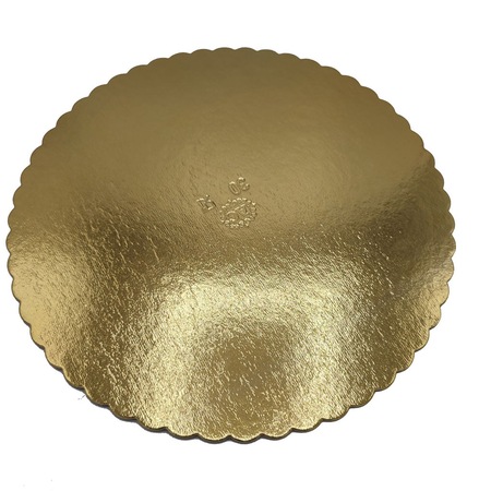 Set 25 Discuri tort dantelat, auriu cu negru, 22 cm - eMAG.ro