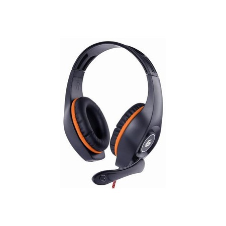 Casti Gaming Gembird GHS-05-O, Microfon Negru/Portocaliu - eMAG.ro