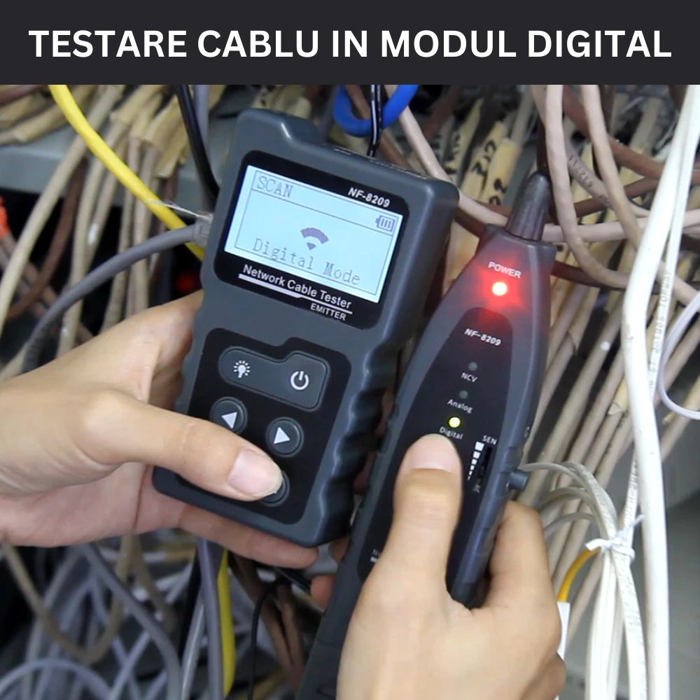 Tester multifunctional AlexVerity, pentru semnal, continuitate, lungime ...