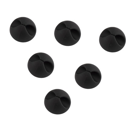 Suport cabluri, D.RECT, 6buc, Negru - eMAG.ro