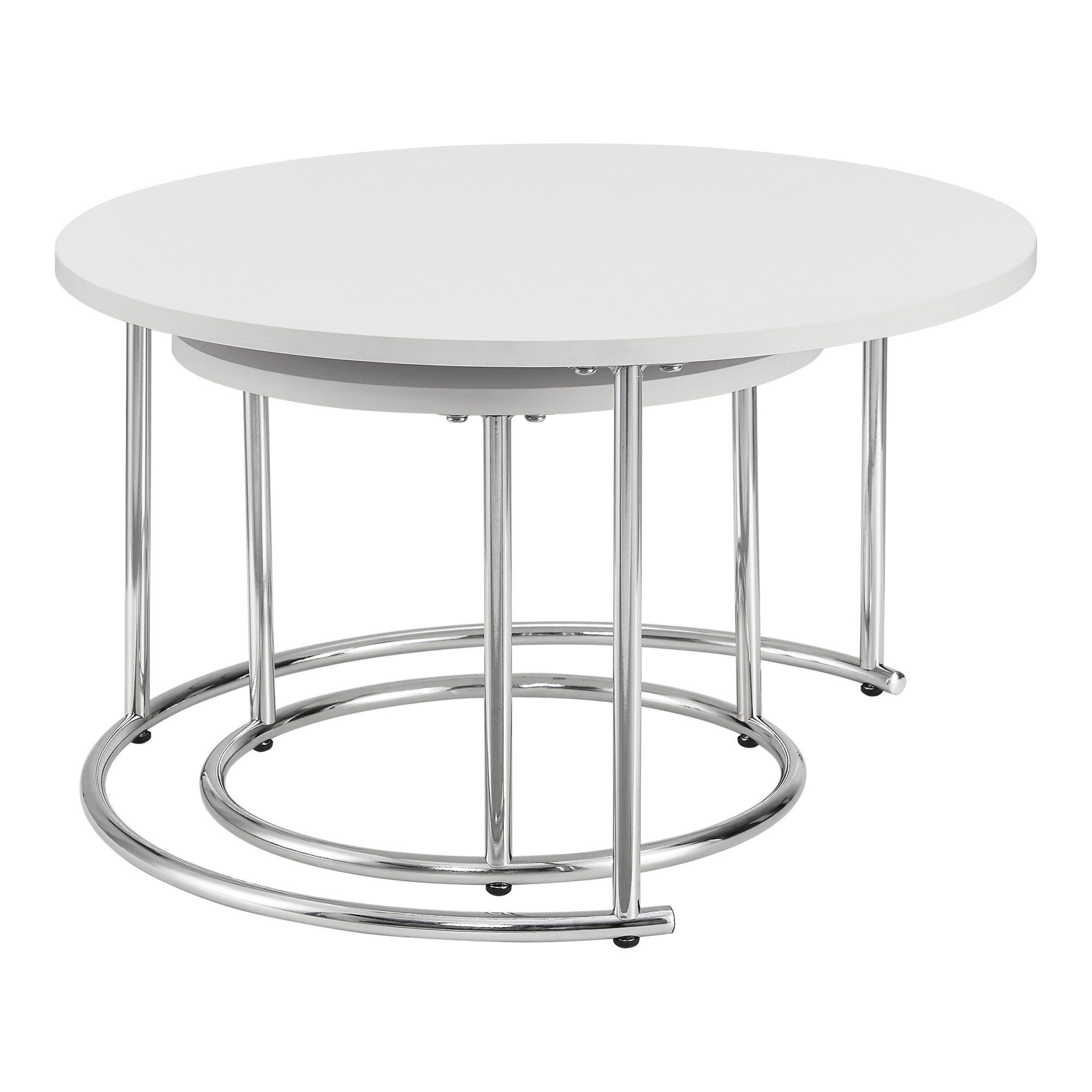 Set 2 bucati masute living, en.casa, Ullensaker, 35 x 60 cm, pal, otel ...