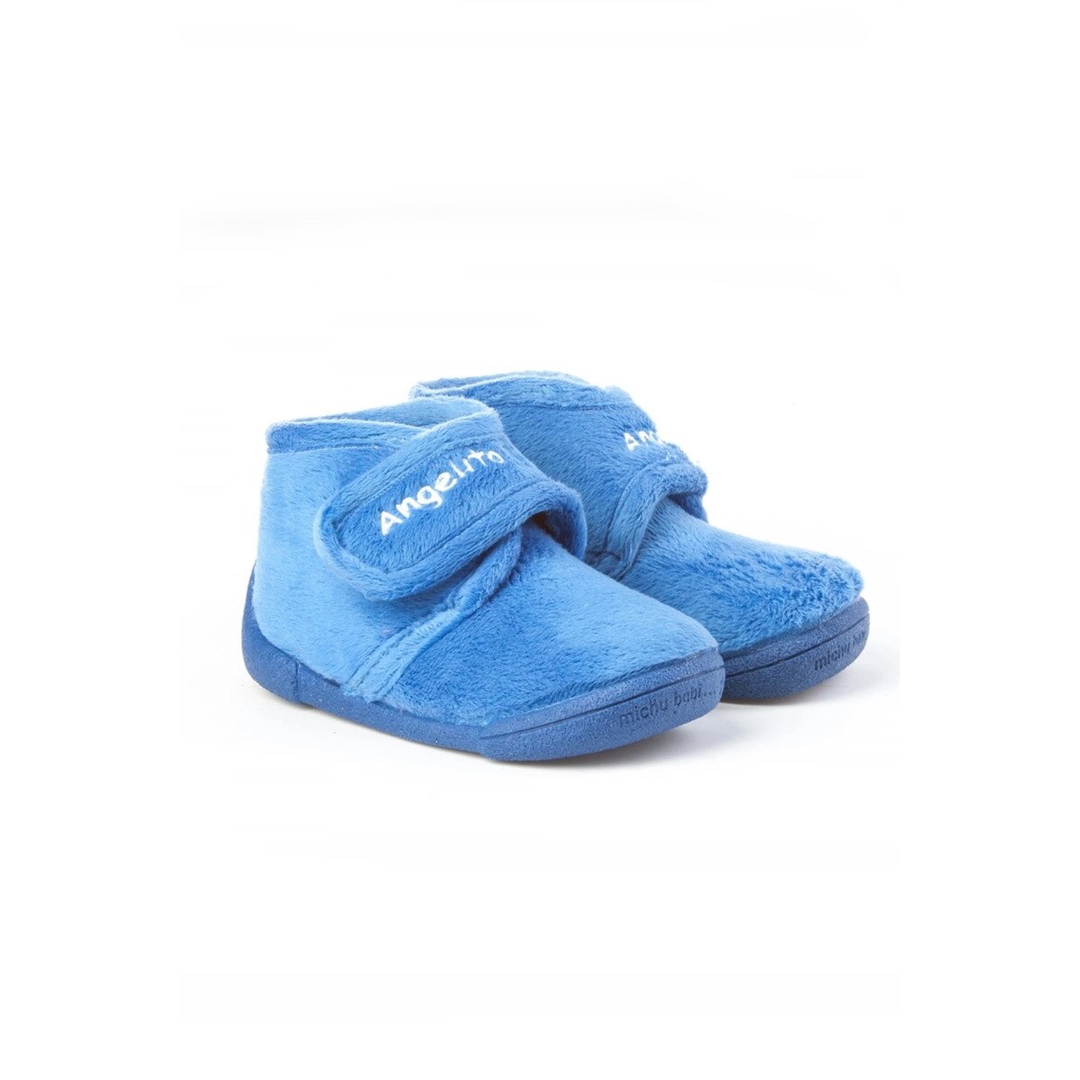 Botosei Flausati cu talpa de cauciuc Angelitos 130 Albastru EU 23 - eMAG.ro