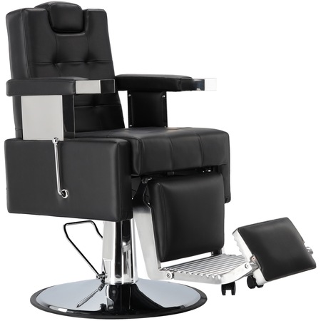 Scaun de frizer pentru salon model Hades, Negru, 50 kg - eMAG.ro