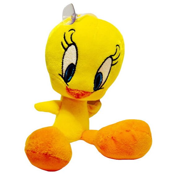 Jucarie de plus, puisor cu ochi brodati, galben, 25 cm - eMAG.ro