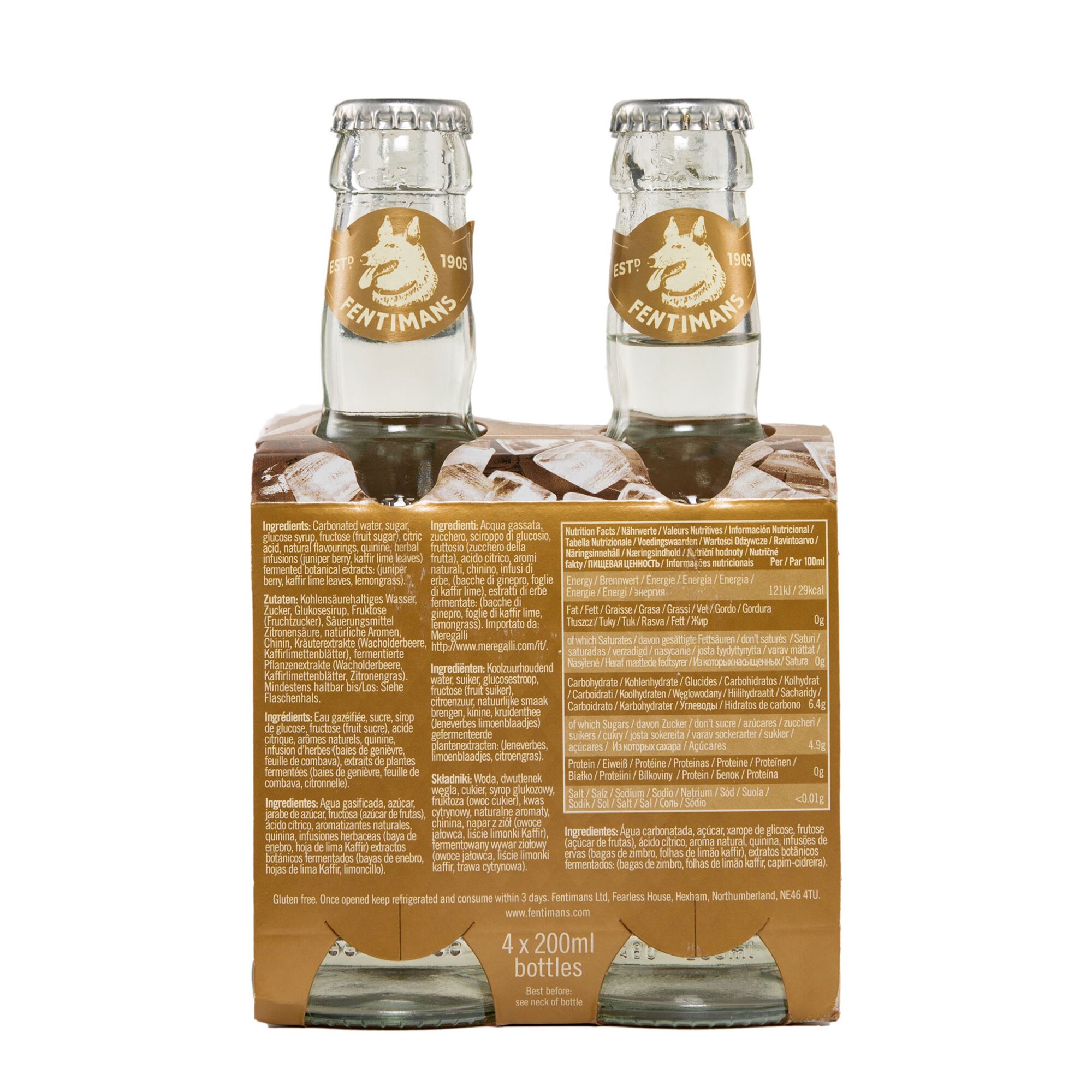 Apa tonica Fentimans Premium Indian 4 x 200 ml - eMAG.ro