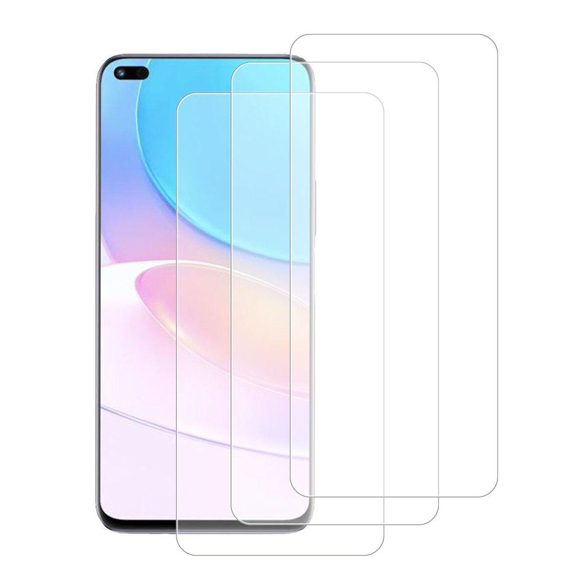 Set 3 folii de protectie, xDefence, Sticla hibrida, Compatibil cu ...