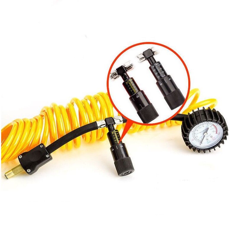 Mini compresor portabil, Boudech, 12v, 150psi, Auto/Moto, Negru/Galben ...