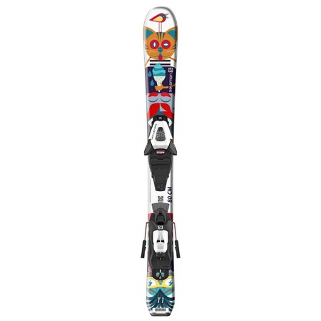 Schiuri Salomon L T1 Jr XS + C5 GW J75, Copii, 90cm, alb/multi - eMAG.ro