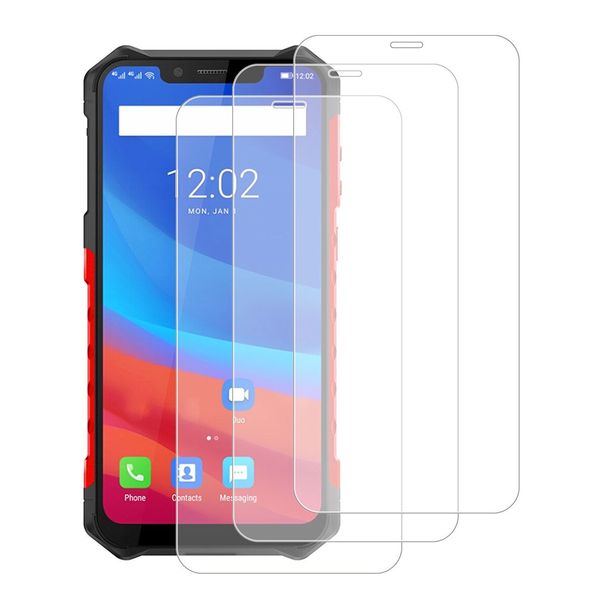 Set 3 folii de protectie, xDefence, Sticla hibrida, Compatibil cu ...