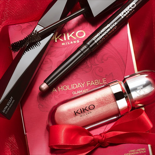 Set Kiko Milano A Holiday Fable Glam Kit Fard de pleoape stick, Rimel ...