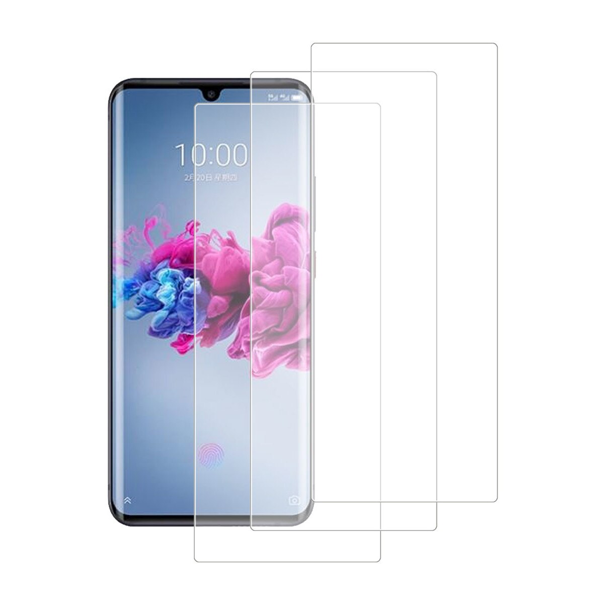 Set 3 folii de protectie, xDefence, Sticla hibrida, Compatibil cu ZTE ...