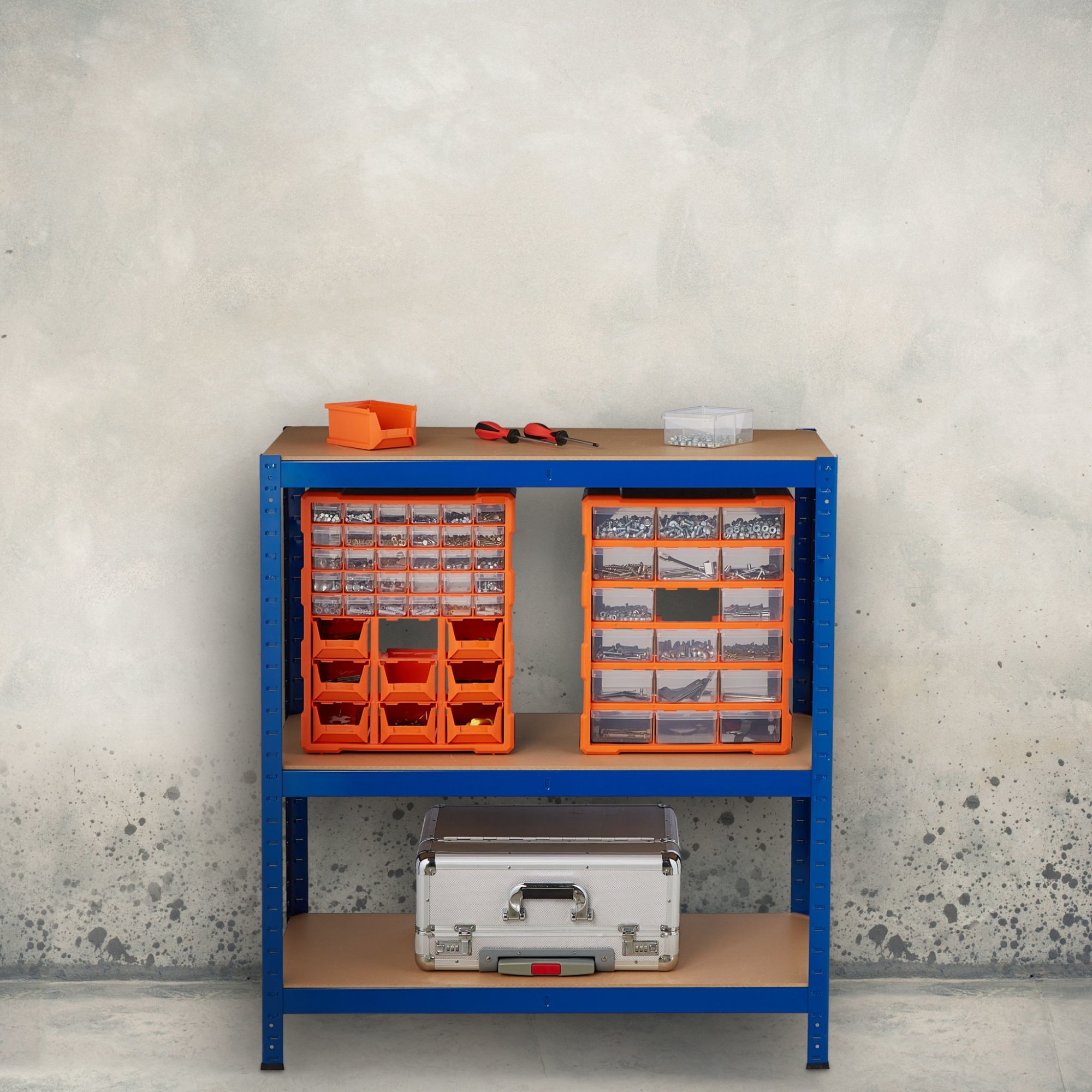 Raft metalic cu 5 polite, dimensiuni 220 x 100 x 45 cm, capacitate ...