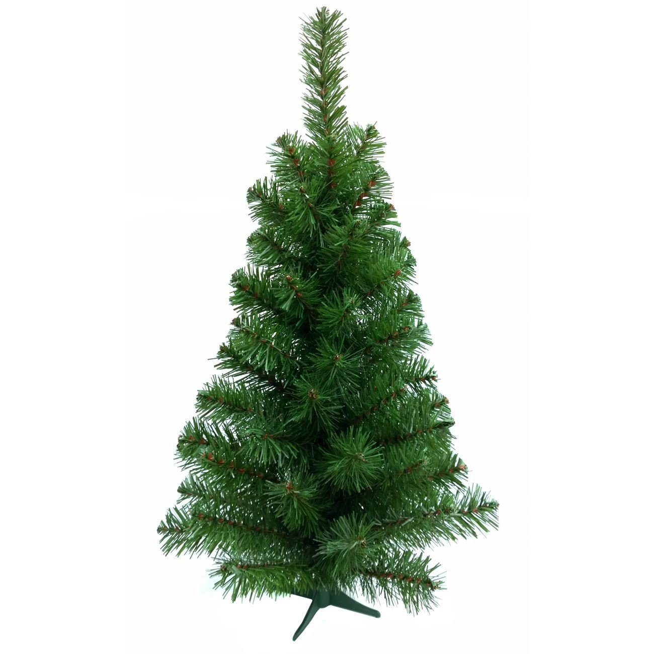 Bradulet verde decorativ de Craciun cu 60 ramuri, 75 cm - eMAG.ro