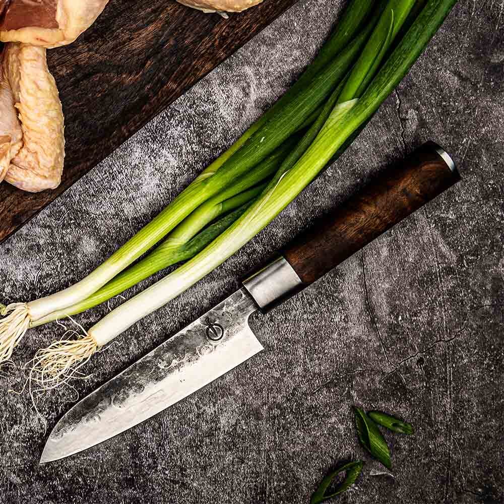 Cutit de bucatar Style de Vie Forged, Otel forjat, Argintiu/Maro - eMAG.ro