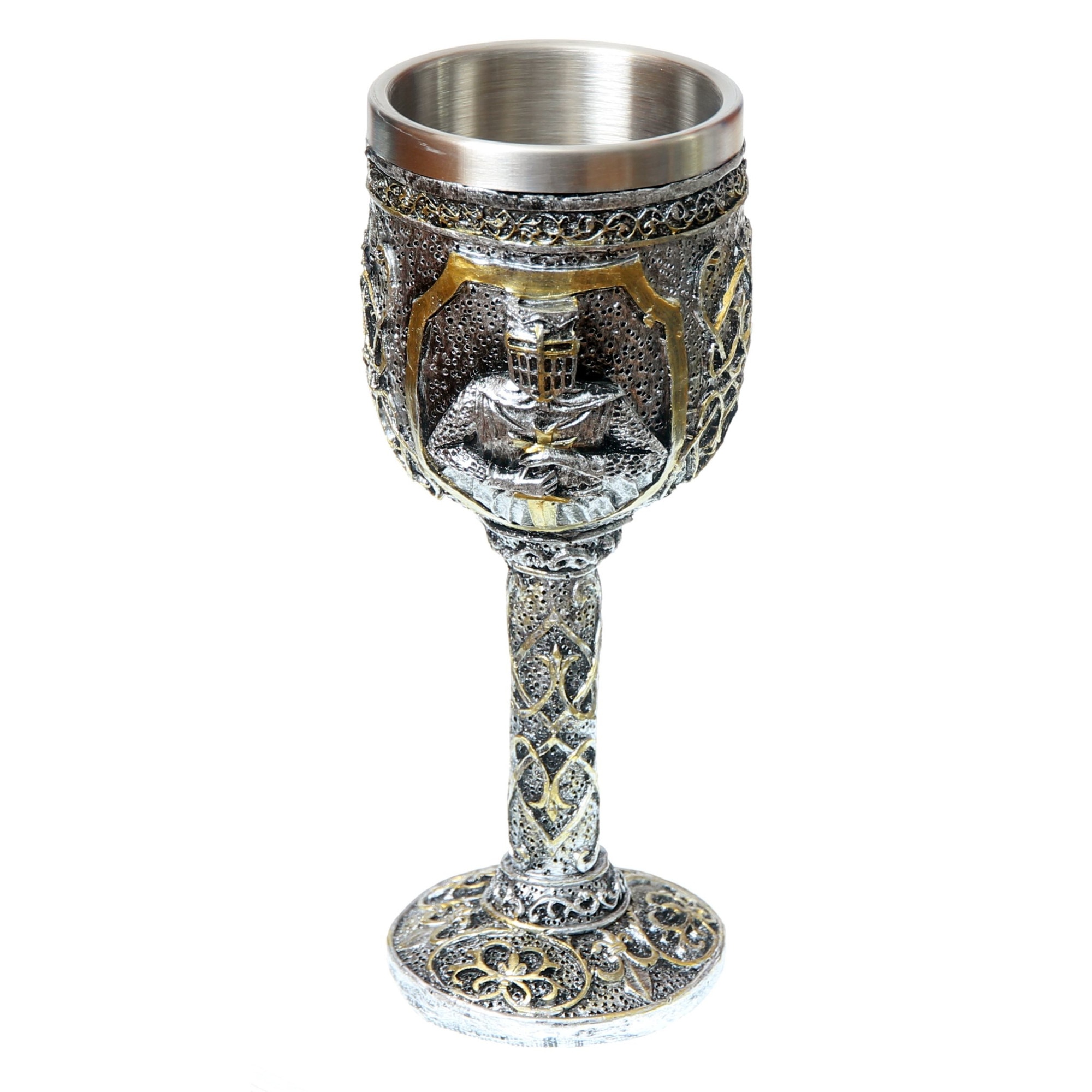 Pocal Medieval Templar 19cm 200ml decorat 360grade Tole 10 Imperial ...