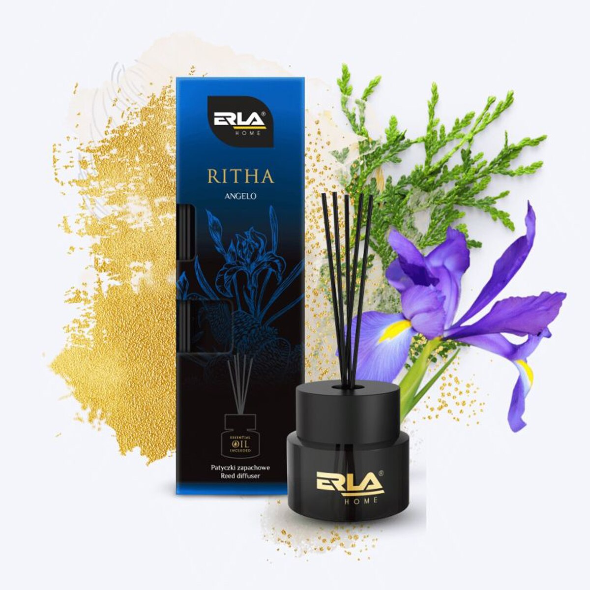 Odorizant camera Erla Ritha, Angelo, Reed Diffuser, 100ml - eMAG.ro