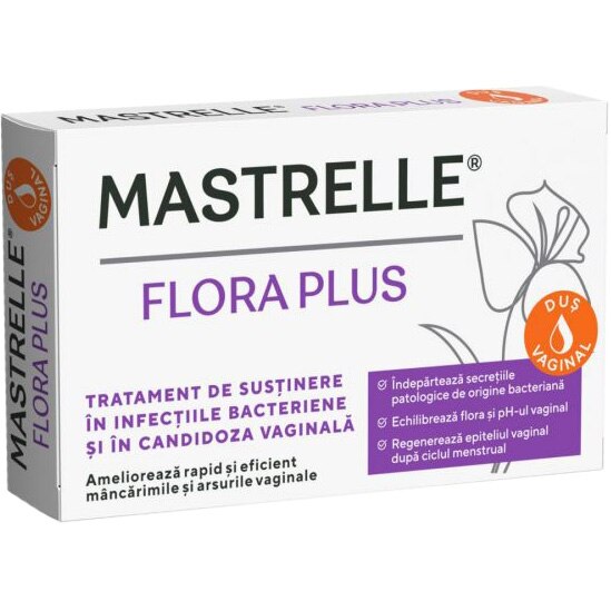 Mastrelle Flora Plus, 10 plicuri dus vaginal, Fiterman - eMAG.ro